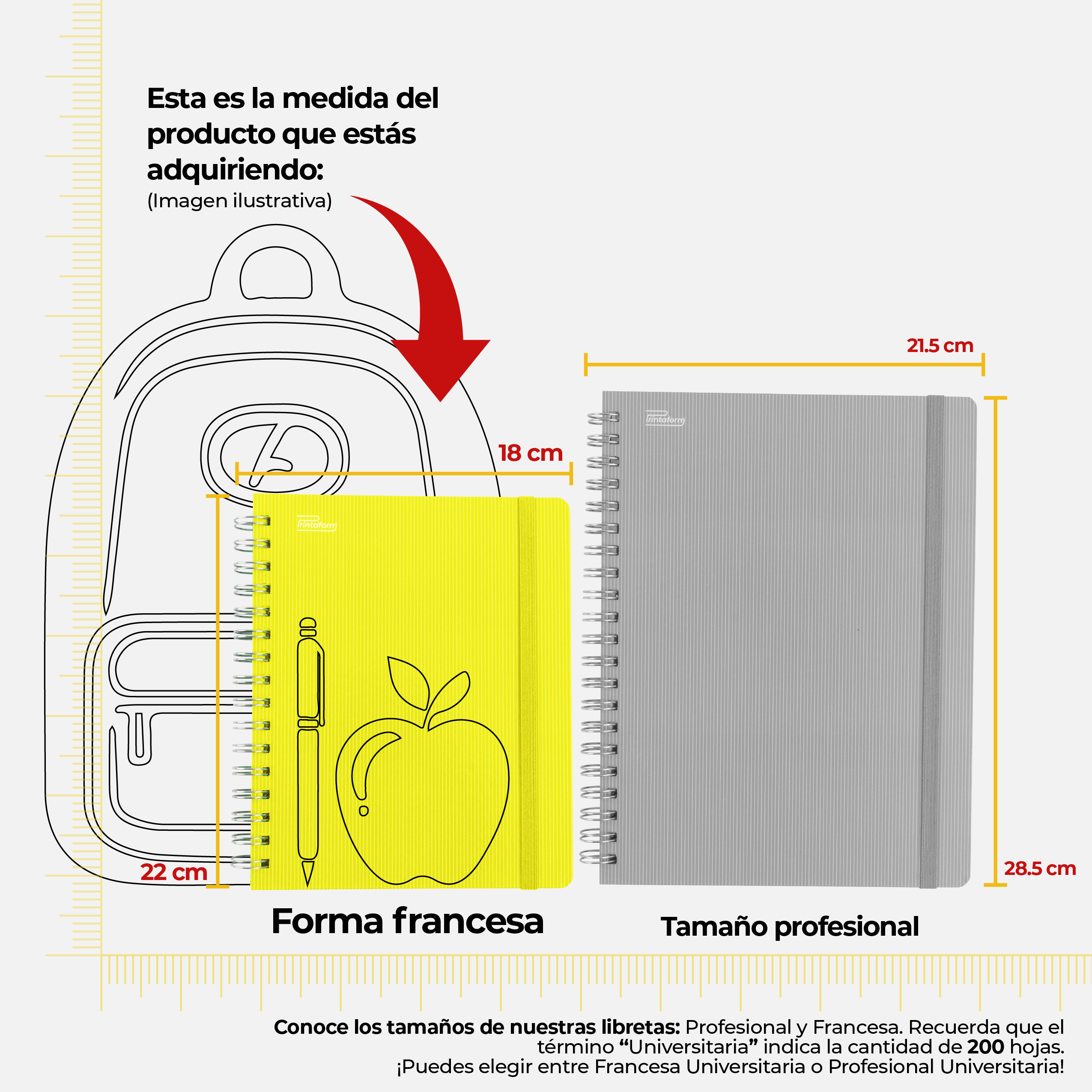 Libreta Book/Francesa, 100 hojas – Printaform