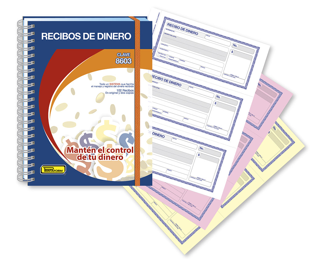 Recibos de Dinero, B-8603 – Printaform